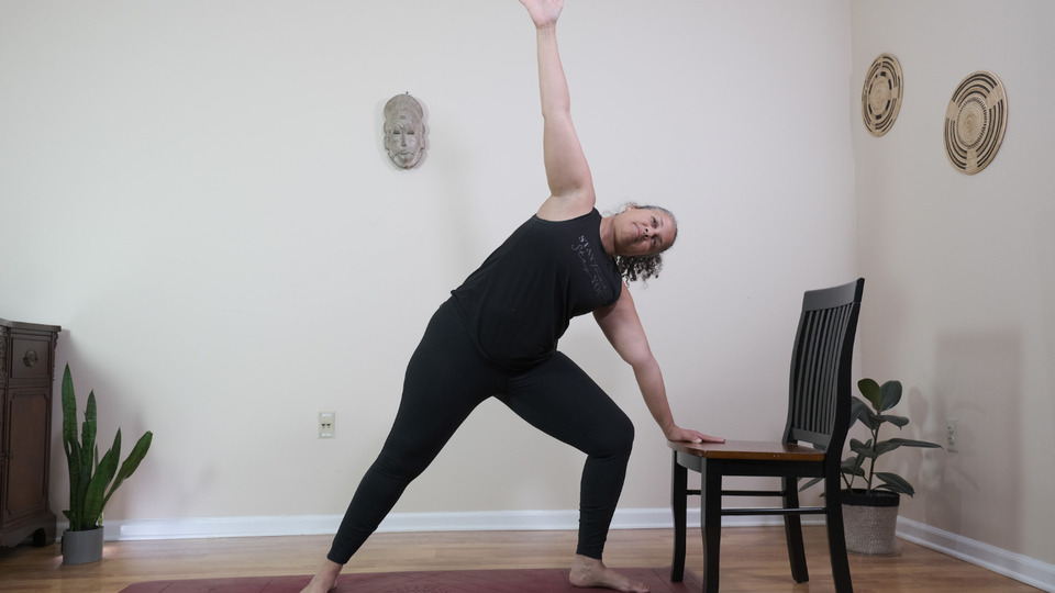 Chair Yoga Modified Side Plank