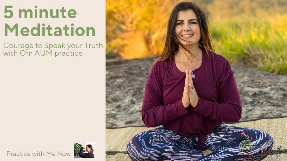 5 minute Meditation for Speaking your Truth with Om Aum practice