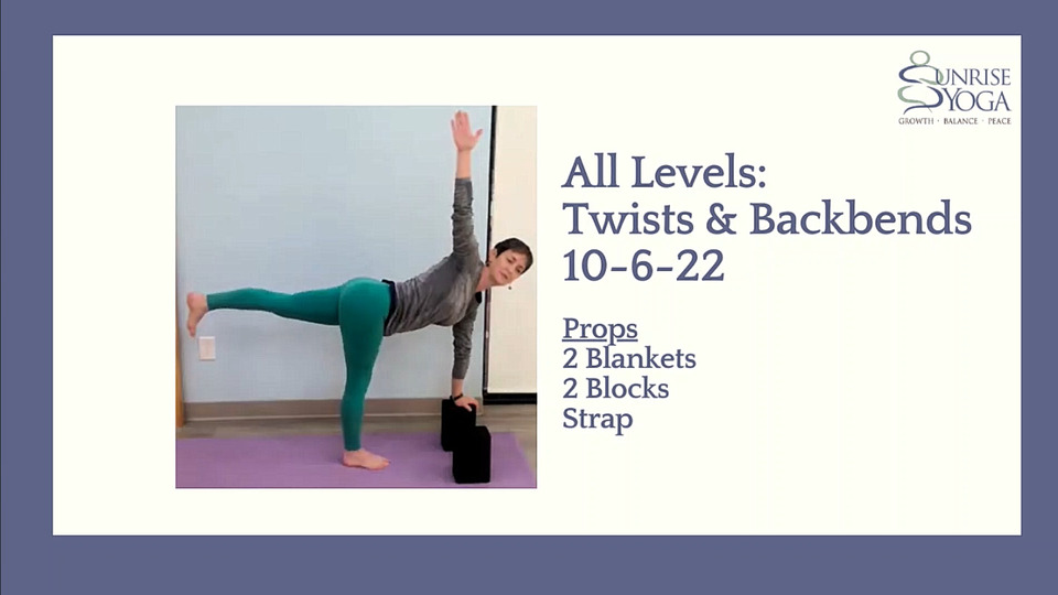 All levels twists & backbends 10-6-22