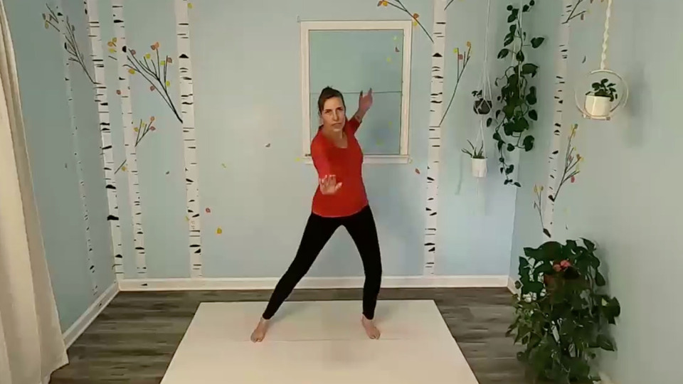 26 Minute Posture Wall Sit + Dynamic Moves + Standing Yoga Poses