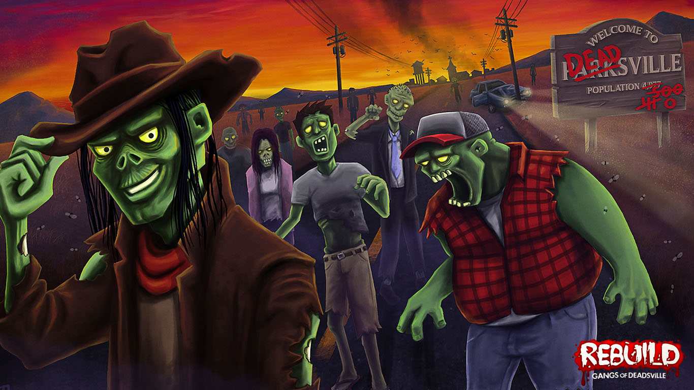 Rebuild 3: Main menu art – Northway Games